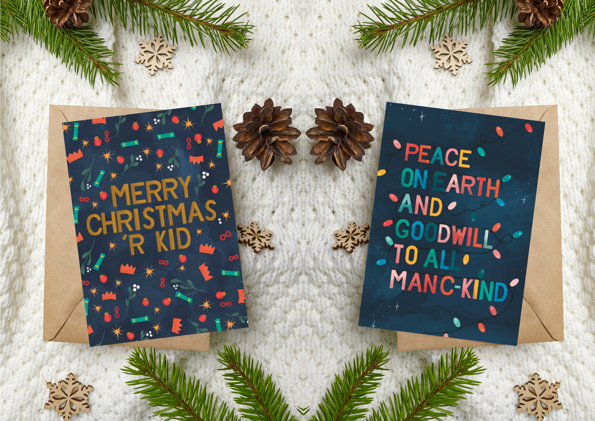 Merry Christmas 'R Kid - Official Forever Manchester Christmas Cards